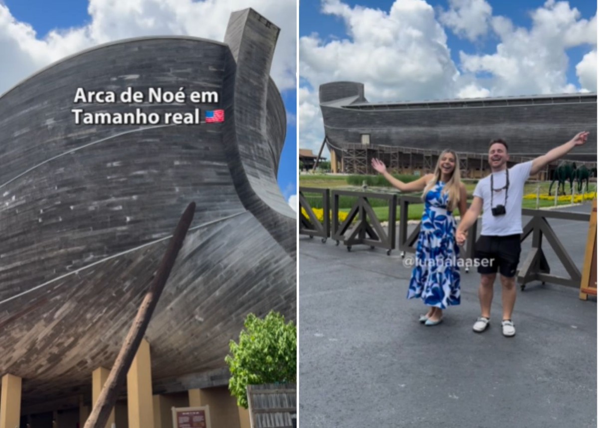 Brasileira visita a réplica da Arca de Noé em tamanho real, que custou ...