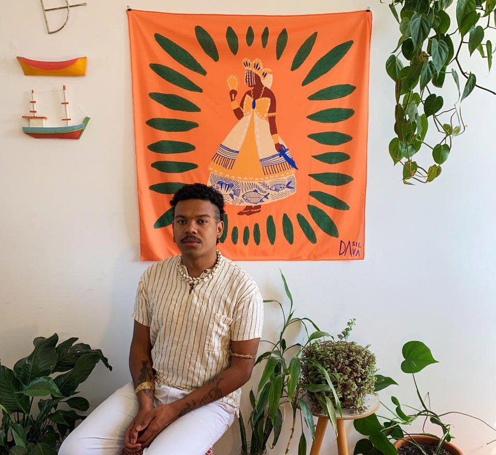 Bordados de Kevin da Silva celebram a ancestralidade e a cultura preta