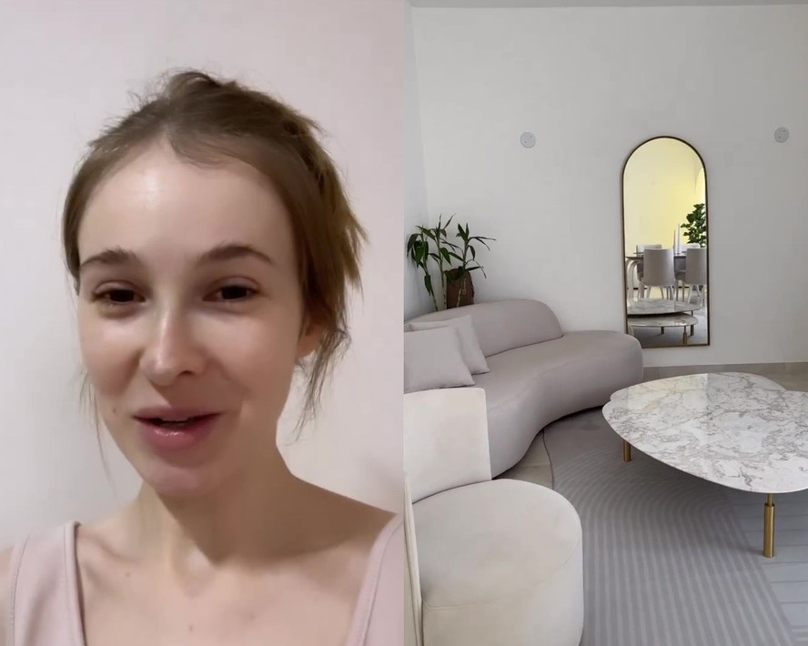 Sammy mostra sala do seu apartamento com novos móveis e explica porque ...