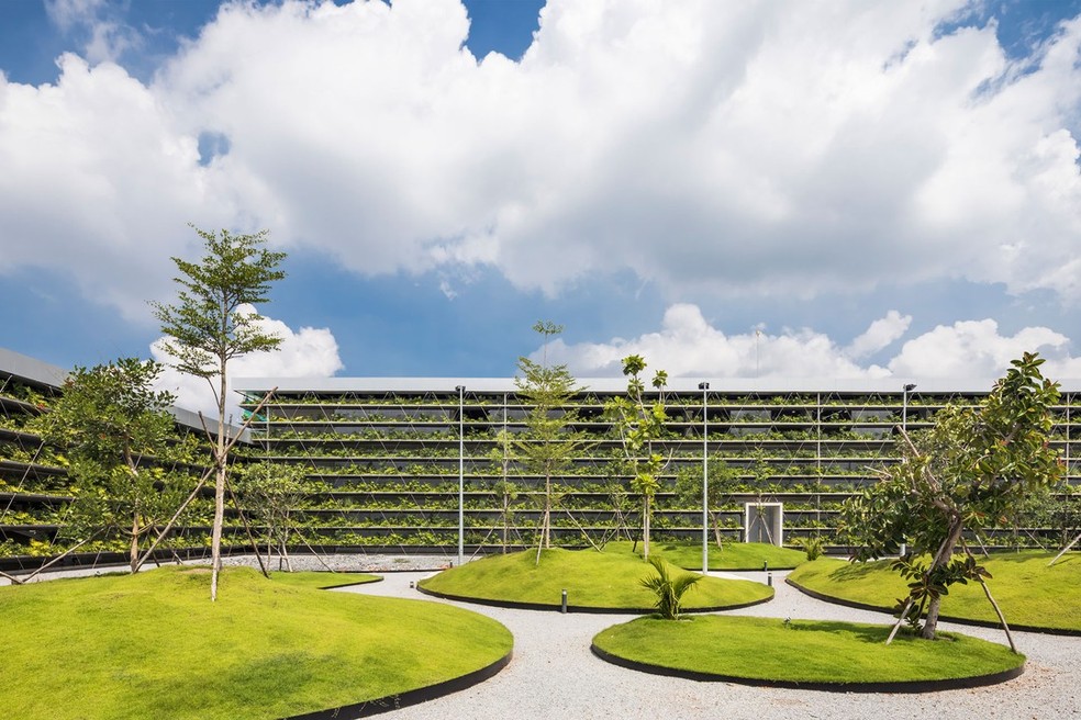 Plantas protegem fachada de prédio no Vietnã contra intempéries ...