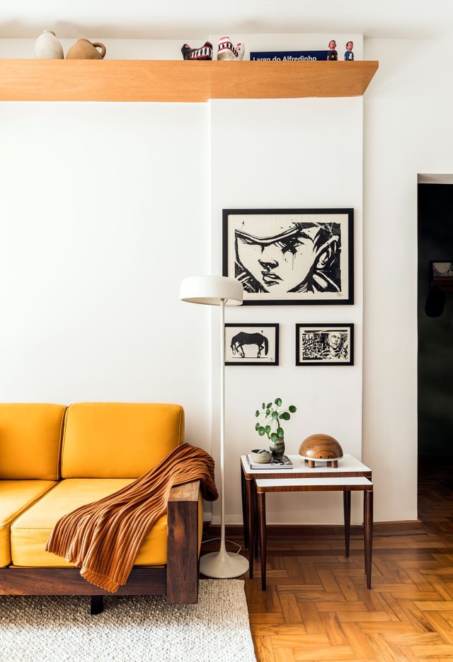 Apartamento modernista em SP se transforma em 'museu afetivo' de casal