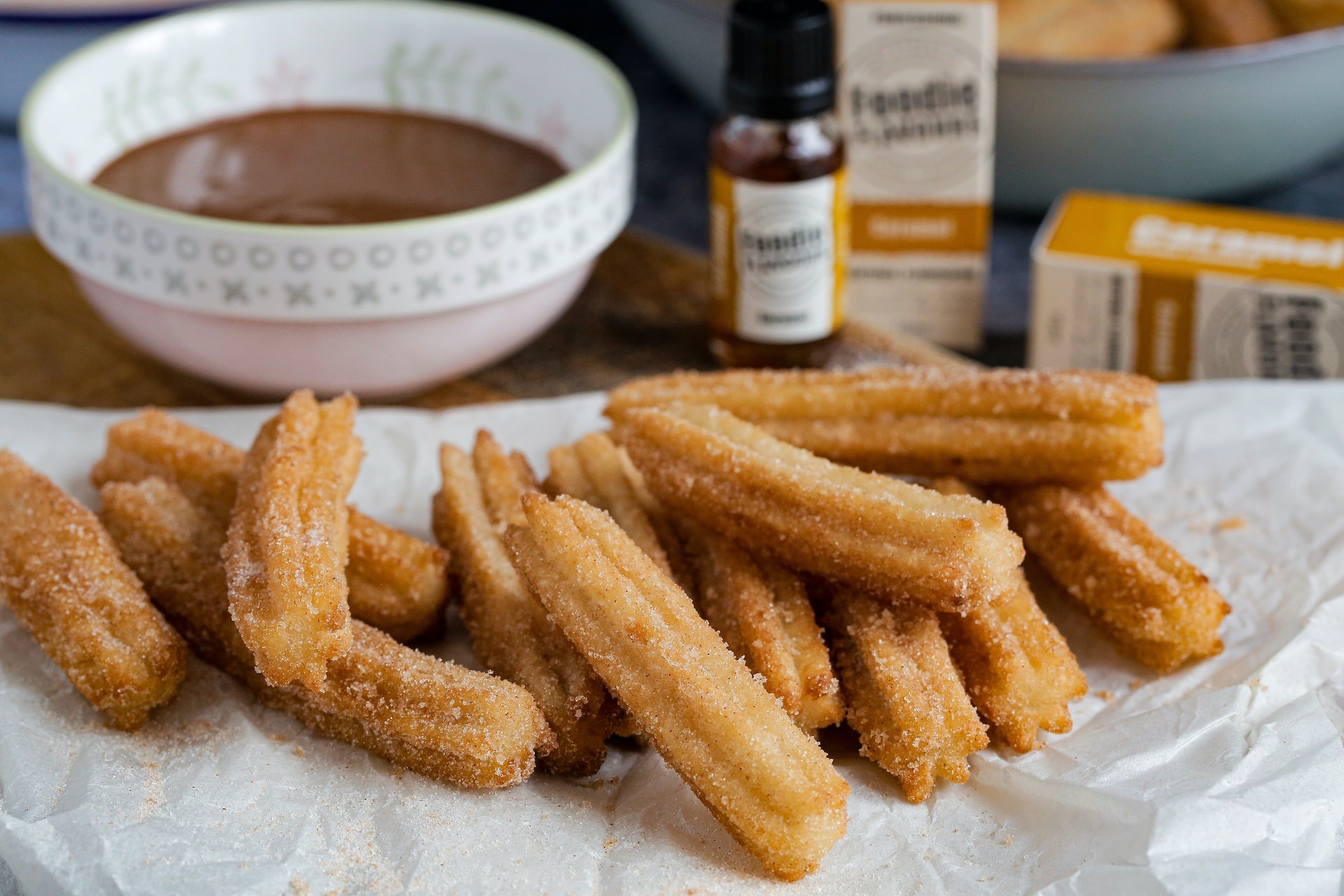 Churros recheado com doce de leite
