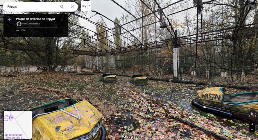 Street View permite explorar a região de Chernobyl, onde aconteceu o ...