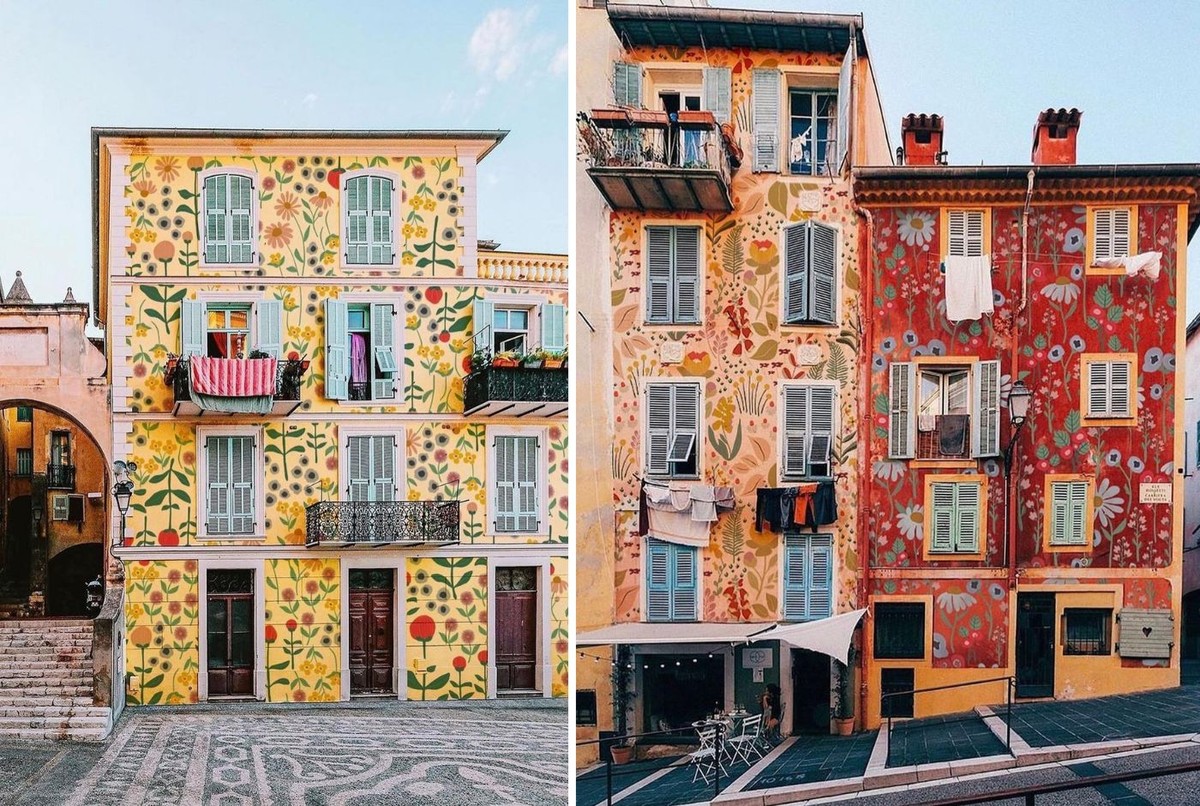 Artista transforma fachadas de prédios sem graça com cores vibrantes e ...