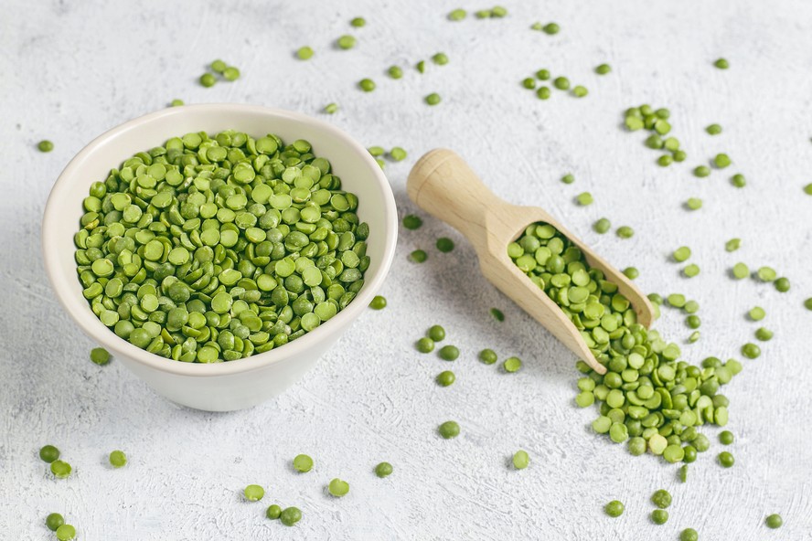 A ervilha verde seca é riquíssima em proteína e deve estar na sua dieta ...